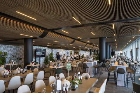Rockwell Group Completes F1 Paddock Club in Miami